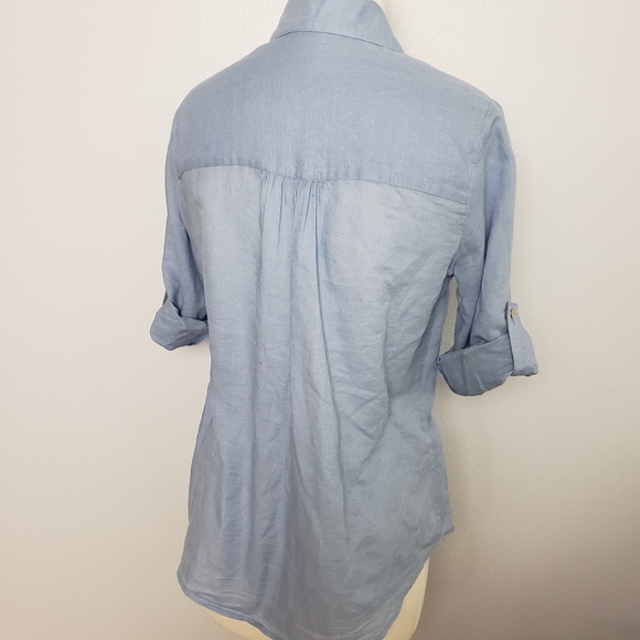 Max Studio | Tops | Max Studio Linen Blend Button Down Xs Rn 58822 ...